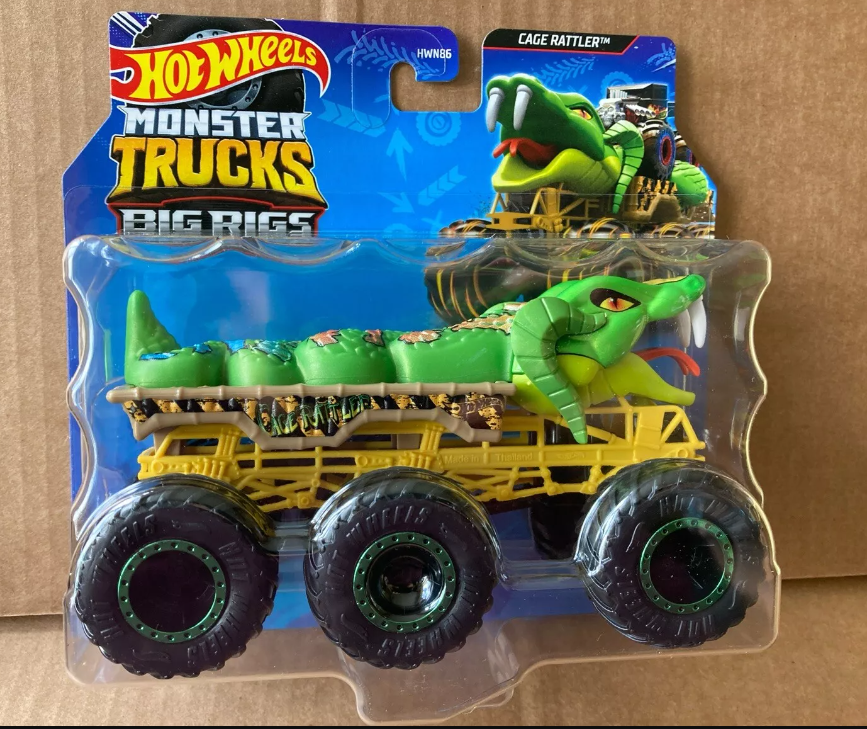HOT WHEELS Monster Trucks Big Rigs - Cage Rattler – Gemdans
