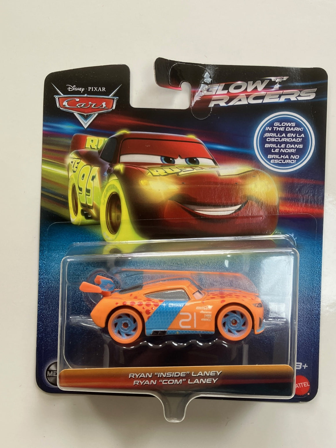 DISNEY CARS DIECAST - Glow Racers Ryan Inside Laney – Gemdans
