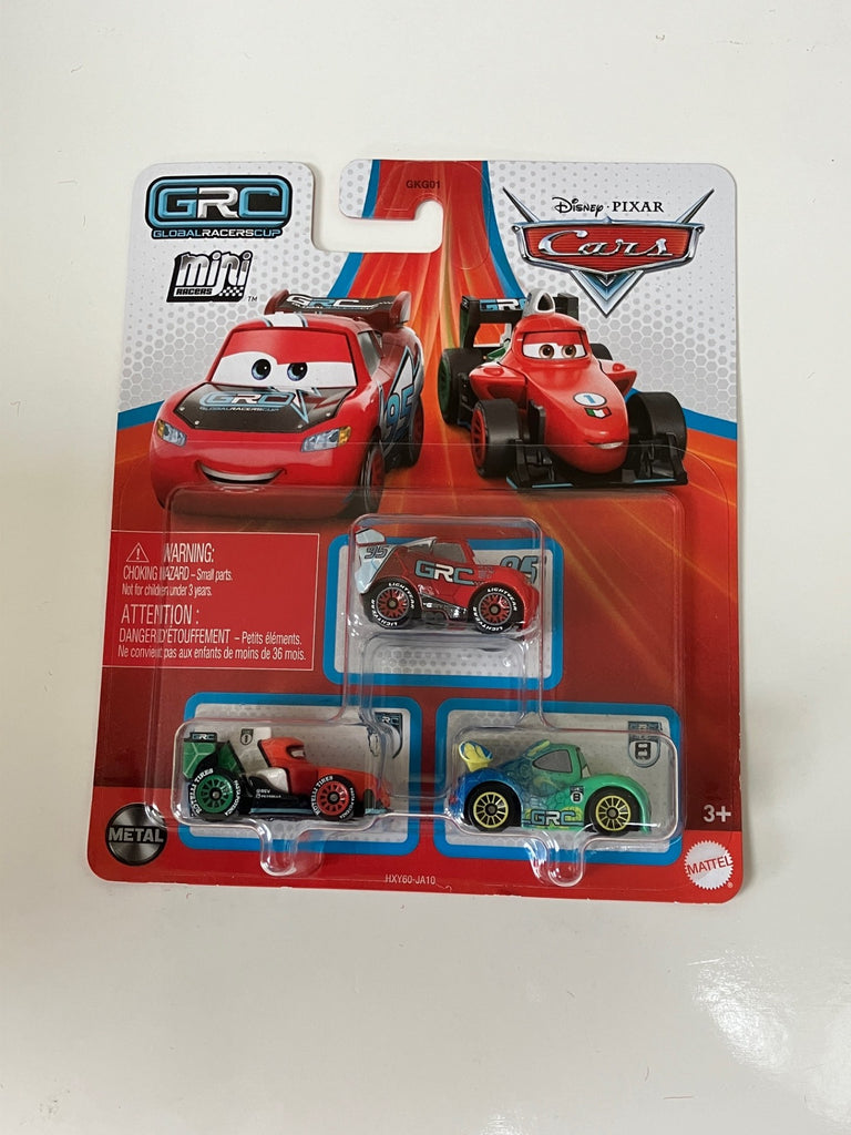 DISNEY CARS Mini Racers - set of 3 with GRC Lightning Francesco Carla ...