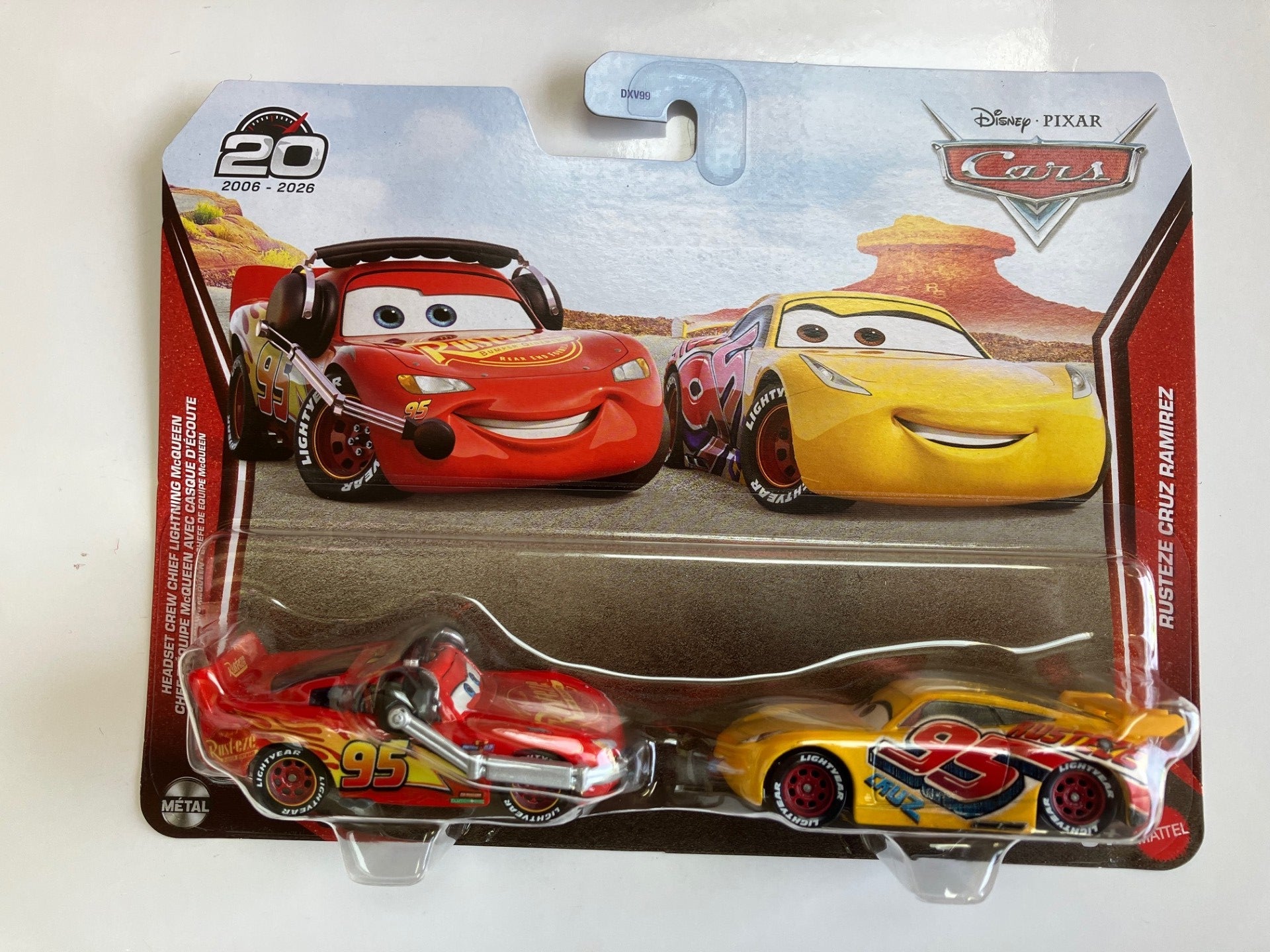DISNEY CARS 3 DIECAST - Headset Crew Chief Lightning McQueen and Ruste ...