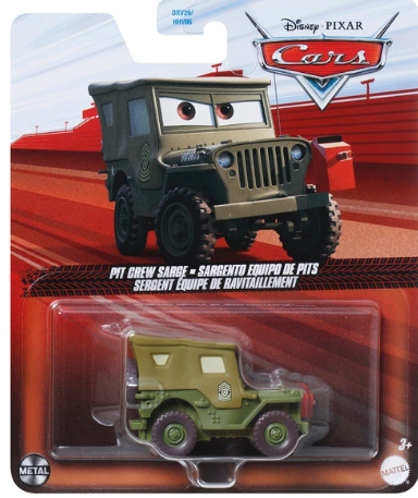 DISNEY CARS 2 DIECAST - Pit Crew Member Sarge – Gemdans