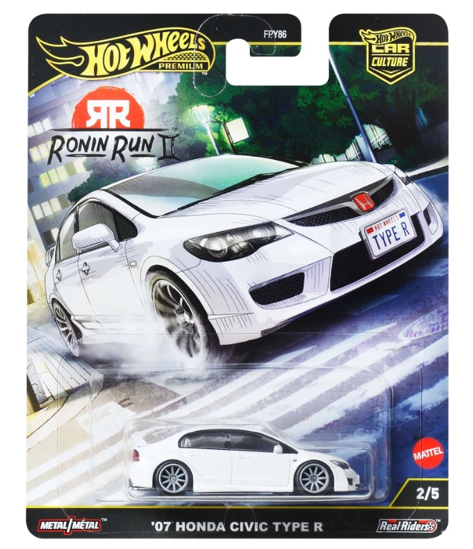 HOT WHEELS DIECAST - Ronin Run II - 07 Honda Civic Type R – Gemdans