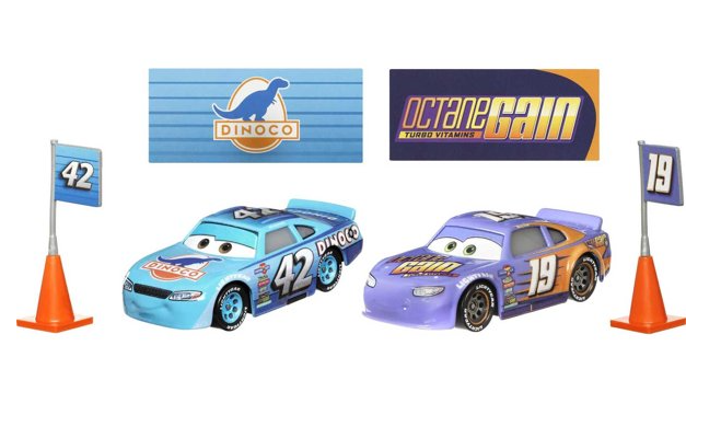 DISNEY CARS 3 DIECAST - Bobby Swift and Cal Weathers with signs – Gemdans