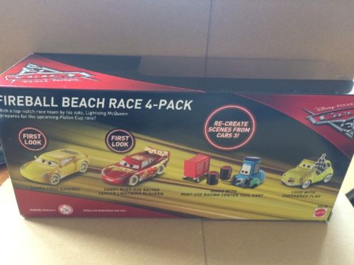 DISNEY CARS 3 DIECAST - Fireball Beach Race 4-Pack – Gemdans