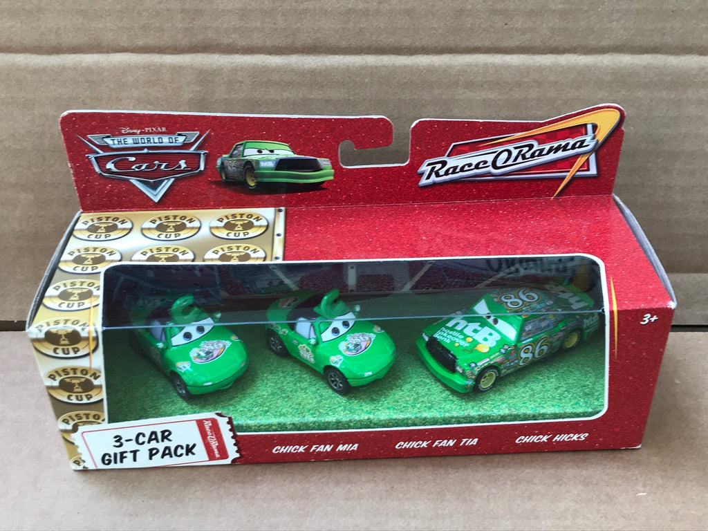 DISNEY CARS DIECAST - Chick Hicks with Chick Fans Mia and Tia – Gemdans