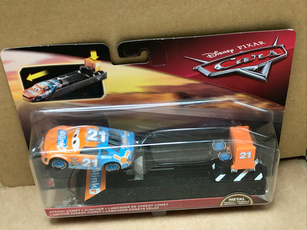 DISNEY CARS 3 DIECAST - Blinkr aka Speedy Comet with Launcher – Gemdans
