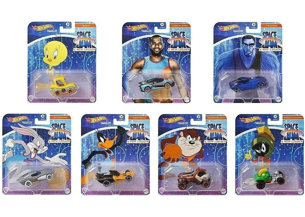 HOT WHEELS DIECAST - Space Jam Character Cars set of 7 – Gemdans