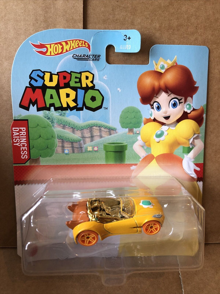 HOT WHEELS DIECAST - Character Cars Super Mario - Princess Daisy – Gemdans