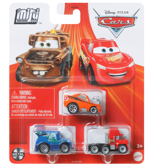 DISNEY CARS Mini Racers - set of 3 with Mack Snot Rod DJ – Gemdans